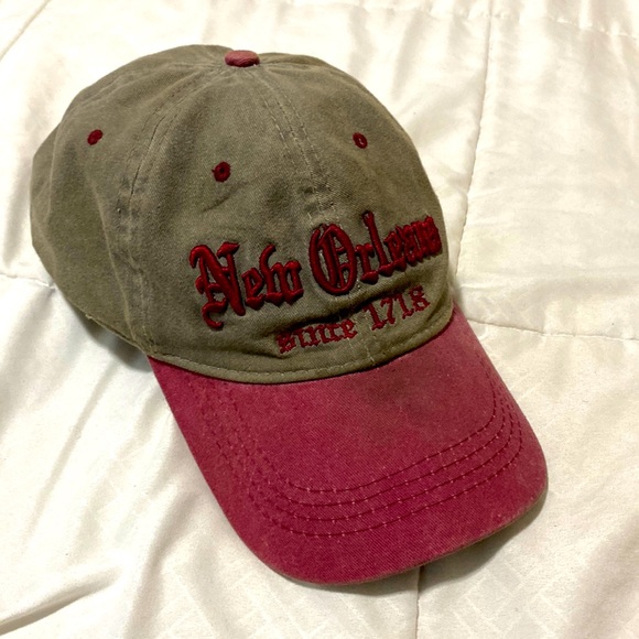 Accessories | Maroon And Gray New Orleans Cap | Poshmark